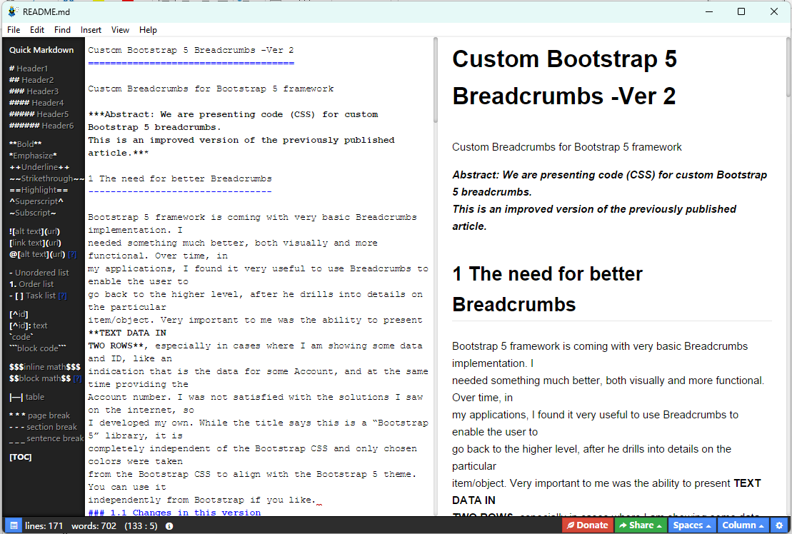 6 free Markdown (.md) WYSIWYG desktop Editors – Part2 - Mark Pelf - Blog
